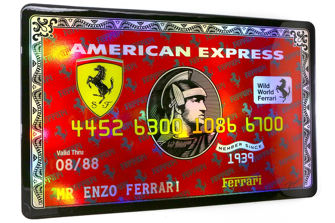 Pop Art Painting | Absolutely Ferrari I AMEX Art | 36″ American Express ...