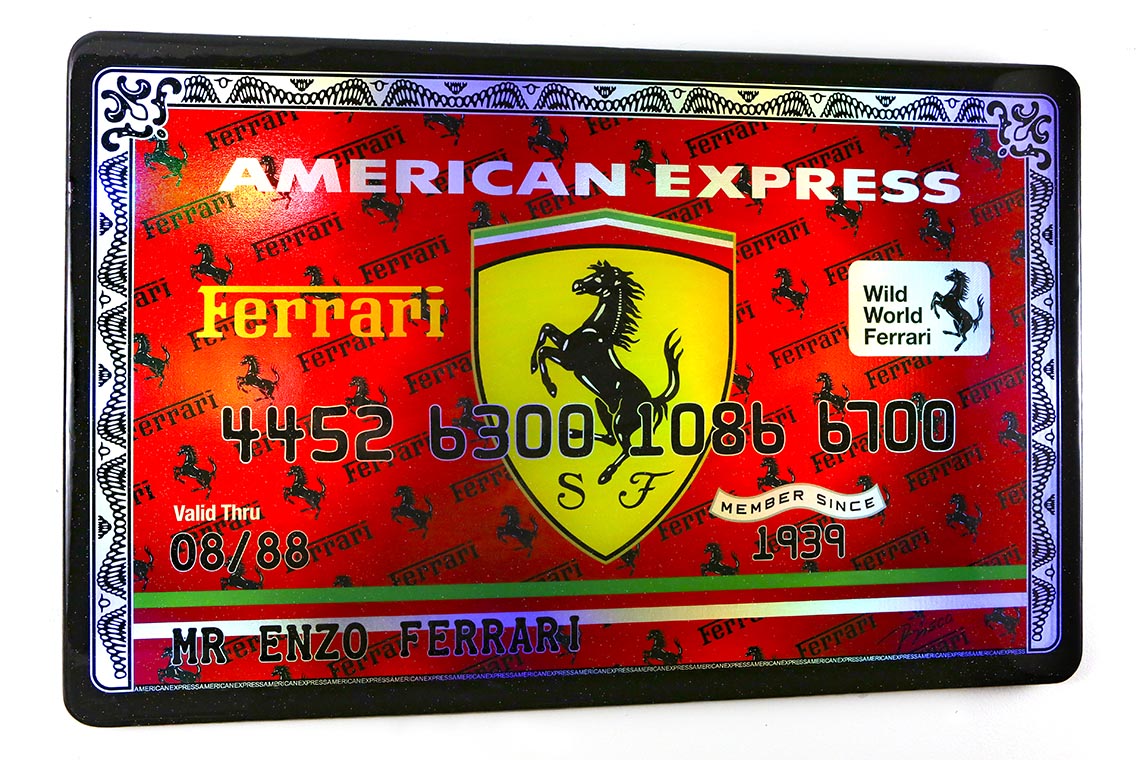 Pop Art Painting | Wild Red Ferrari I AMEX Art | 36″ American Express ...