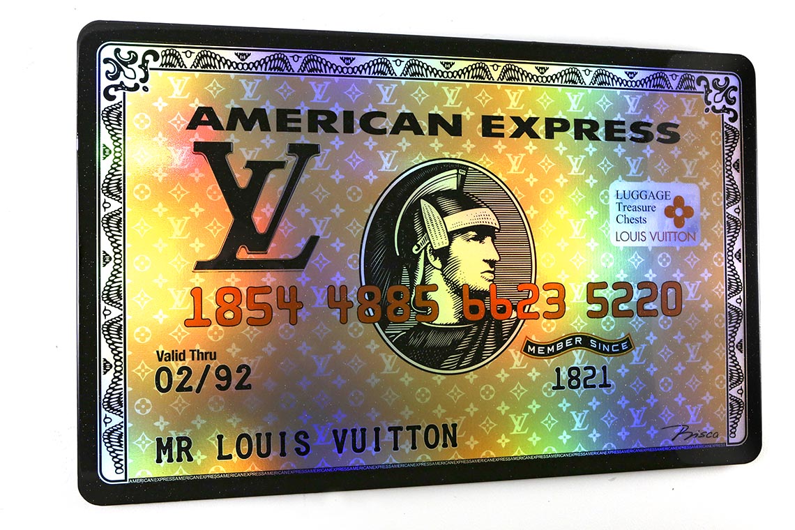 Pop Art Painting | Luxury Peach LV I AMEX Art | 36″ American Express ...