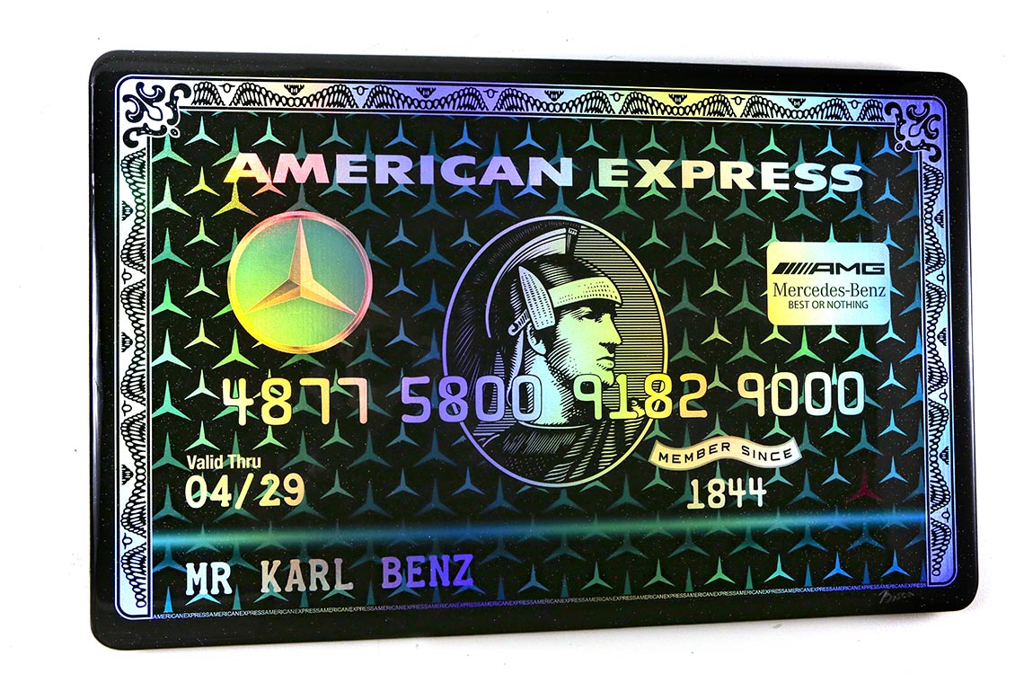 Pop Art Painting | Luxury Mercedes-Benz I AMEX Art | 36″ American ...